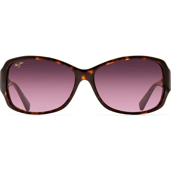 Maui Jim Nalani 61mm Square Sunglasses - Dark Tortoise