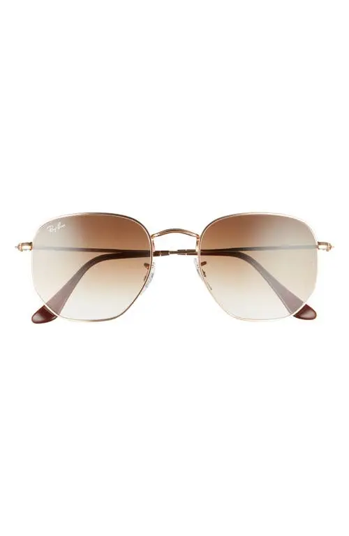 Ray-ban 54mm Geometric Sunglasses - Arista/ Clear Gradient Brown