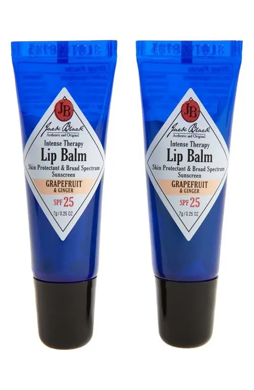 Jack Black Intense Therapy Lip Balm Spf 25 Duo - Grapefruit Ginger