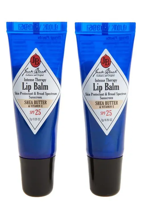 Jack Black Intense Therapy Lip Balm Spf 25 Duo - Shea
