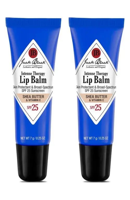 Jack Black Intense Therapy Lip Balm Spf 25 Duo - Shea