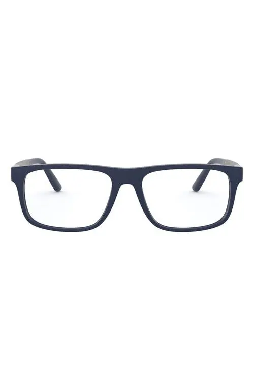 Polo Ralph Lauren Rectangular Optical Glasses - Matte Navy
