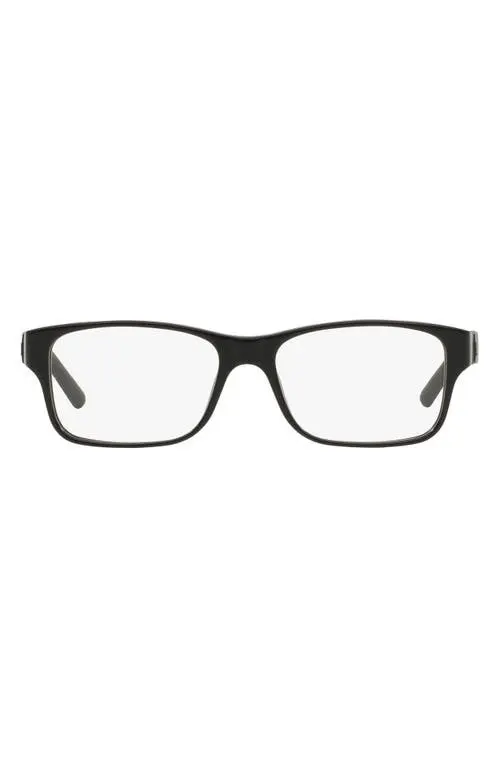 Polo Ralph Lauren Rectangle Eyeglasses - Shiny Black