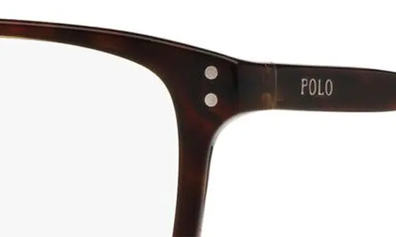 Polo Ralph Lauren Rectangular Optical Glasses - Dark Havana