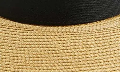 Eric Javits Squishee® Halo Wide Brim Visor - Natural/black