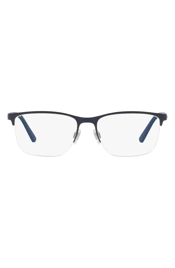 Ralph Lauren 55mm Cat Eye Optical Glasses - Matte Navy