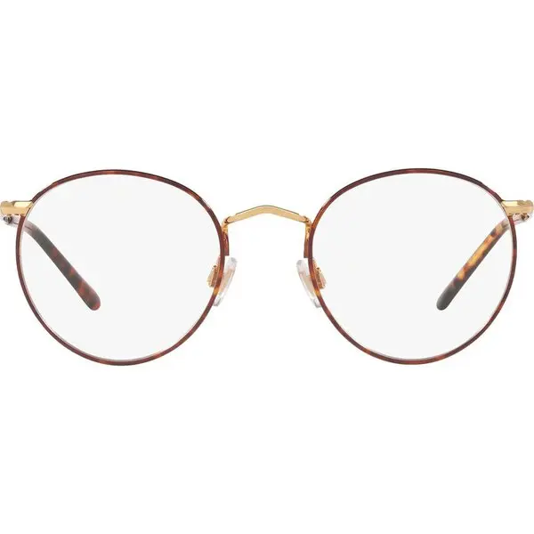 Polo Ralph Lauren 48mm Round Eyeglasses - Gold Havana
