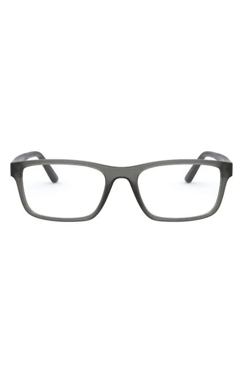 Polo Ralph Lauren Rectangular Eyeglasses - Transparent Grey