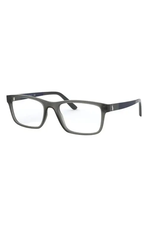 Polo Ralph Lauren Rectangular Eyeglasses - Transparent Grey