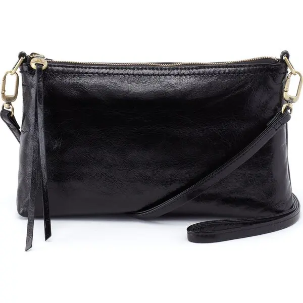 Hobo Darcy Convertible Leather Crossbody Bag - Black