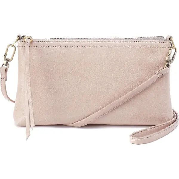 Hobo Darcy Convertible Leather Crossbody Bag - Stone Gloss