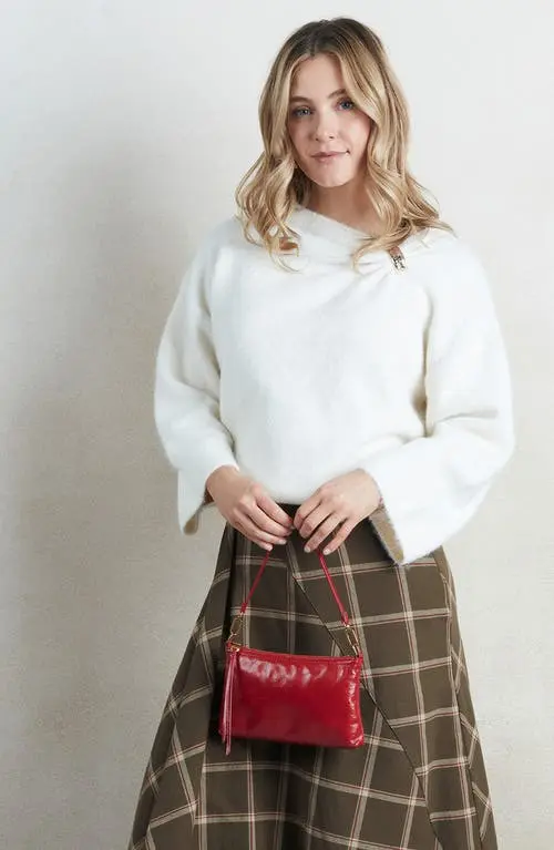 Hobo Darcy Convertible Leather Crossbody Bag - True Red