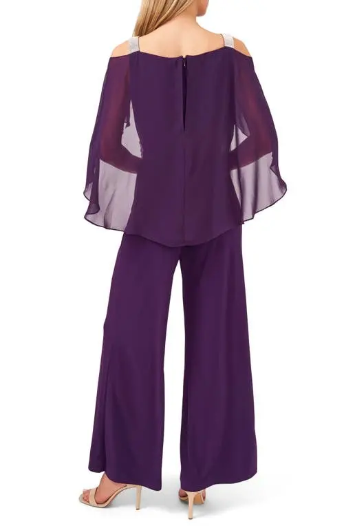 Chaus Blouson Cape Jumpsuit