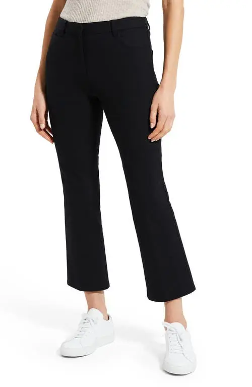 Theory Ankle Kick Flare Stretch Cotton Blend Pants