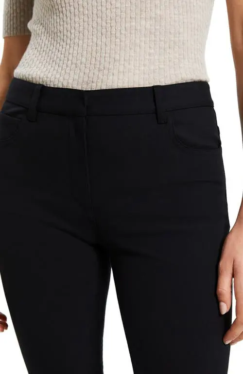 Theory Ankle Kick Flare Stretch Cotton Blend Pants