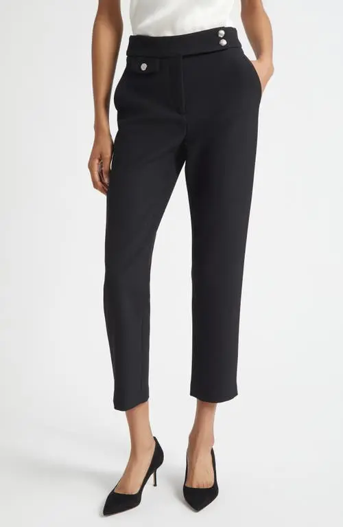 Veronica Beard Renzo Cropped Trousers - Black