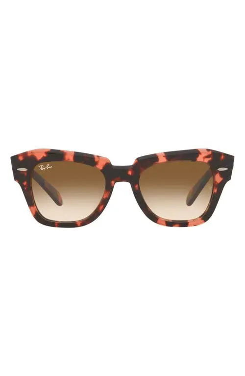 Ray-ban State Street Sunglasses - Pink Havana/brown Gradient