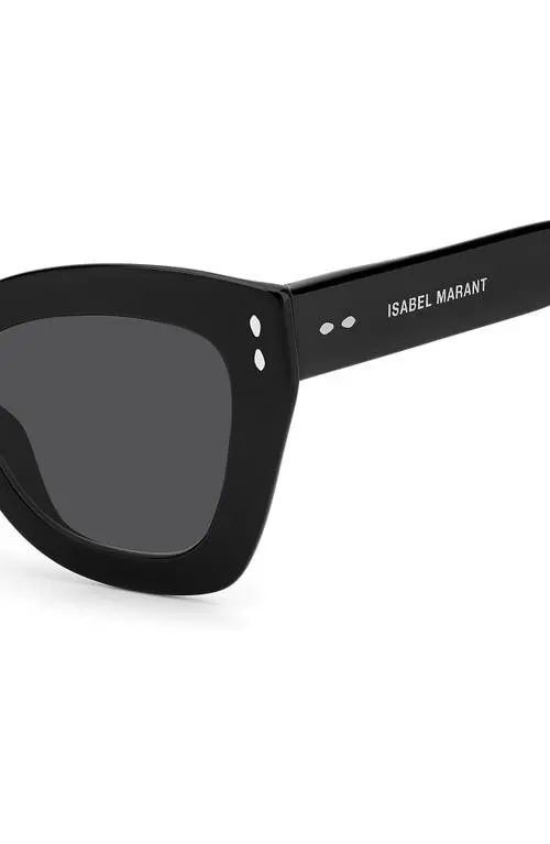 Isabel Marant Étoile 51mm Cat Eye Sunglasses - Black