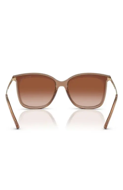 Michael Kors 61mm Square Sunglasses - Brown Grad