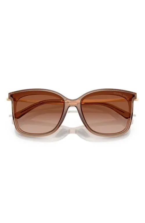 Michael Kors 61mm Square Sunglasses - Brown Grad