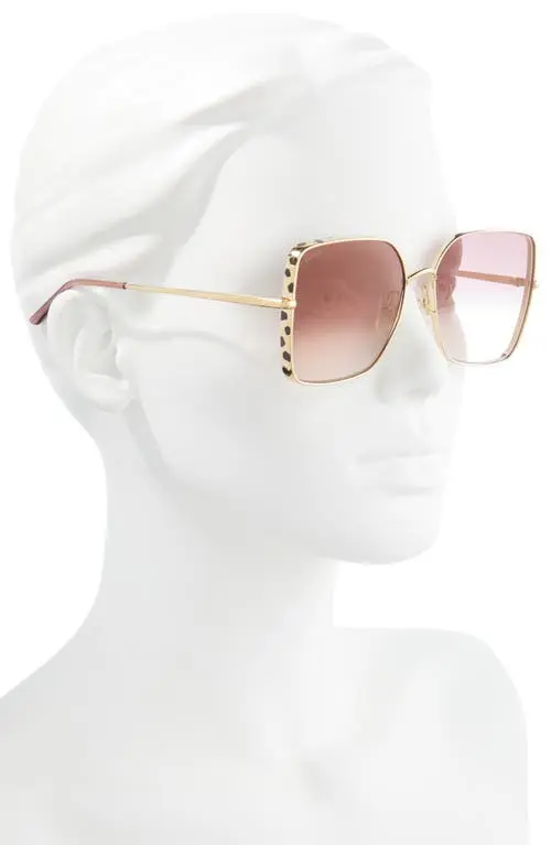 Cartier 59mm Square Sunglasses - Gold/rose