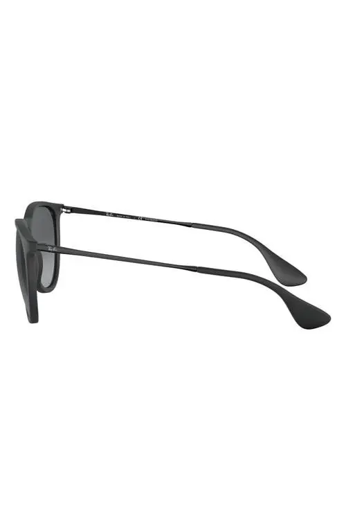 Ray-ban 54mm Polarized Gradient Round Sunglasses - Black