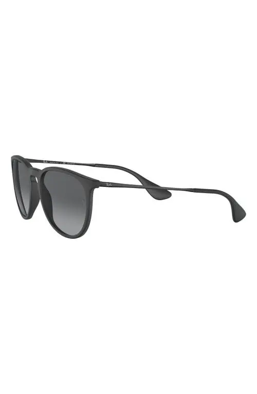 Ray-ban 54mm Polarized Gradient Round Sunglasses - Black