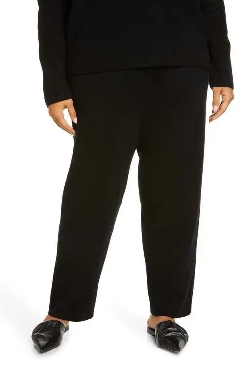 Vince Slim Fit Cashmere Pants - Black