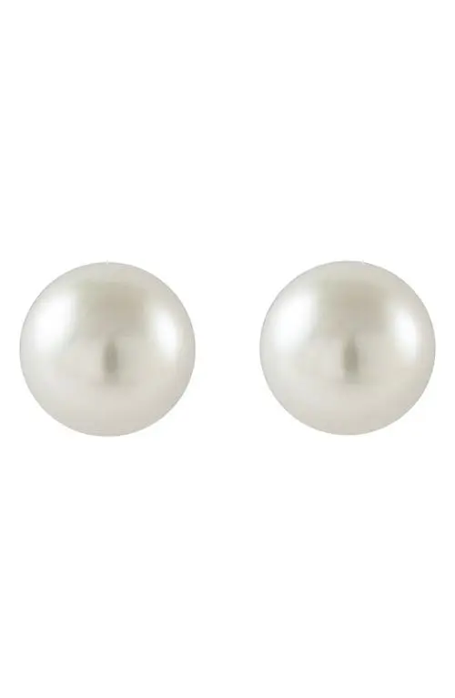 Lagos Luna Pearl Stud Earrings - Silver