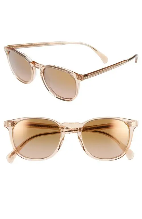 Oliver Spencer Finley 51mm Sunglasses - Pink/rose Mirror