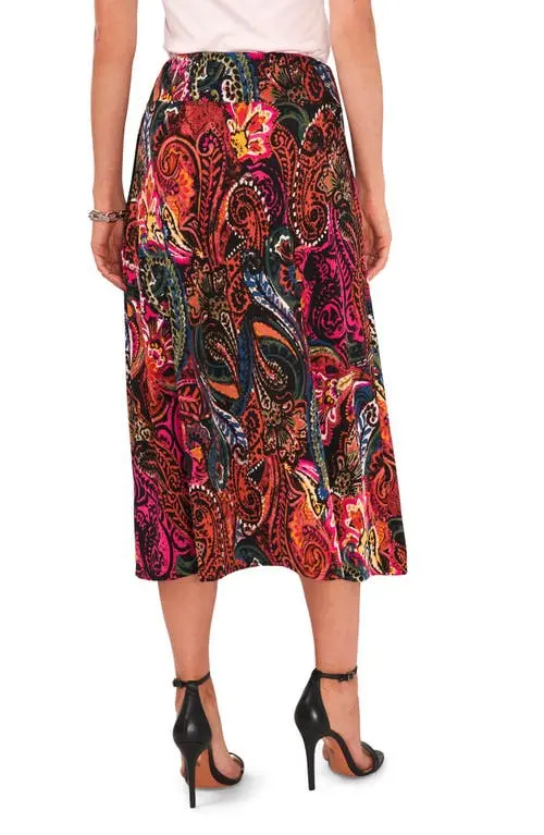 Chaus Abstract Printed Midi Skirt