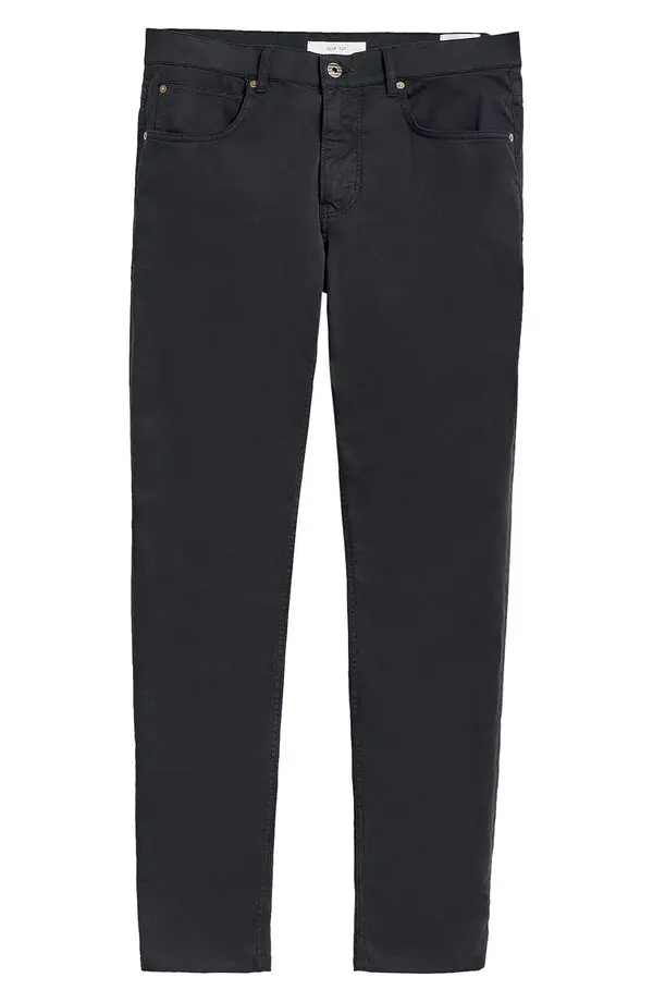 Billy Reid Stretch Cotton Five-pocket Pants - Black