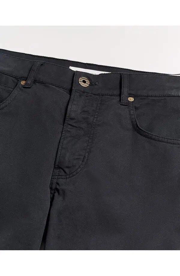 Billy Reid Stretch Cotton Five-pocket Pants - Black