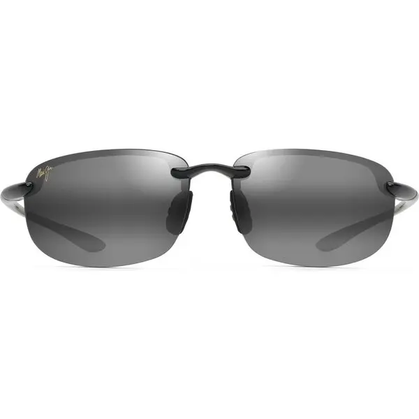 Maui Jim Hookipa Rectangle Sunglasses - Black/grey