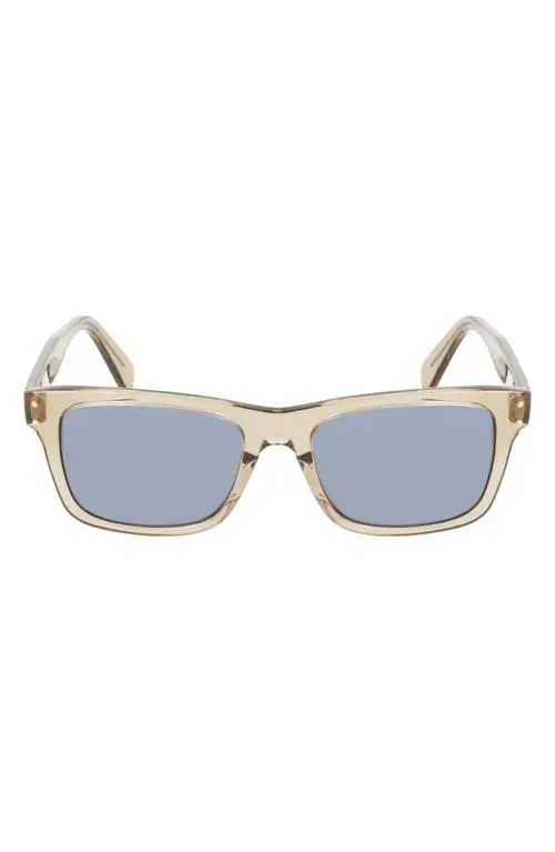 FERRAGAMO Gancini Rectangular Sunglasses - Transparent Sand