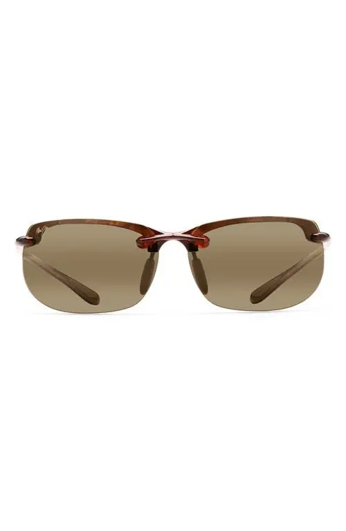 Maui Jim Banyans 70mm Rectangle Sunglasses - Tortoise