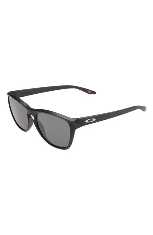 Oakley Manorburn 56mm Square Sunglasses - Matte Black/prizm Grey