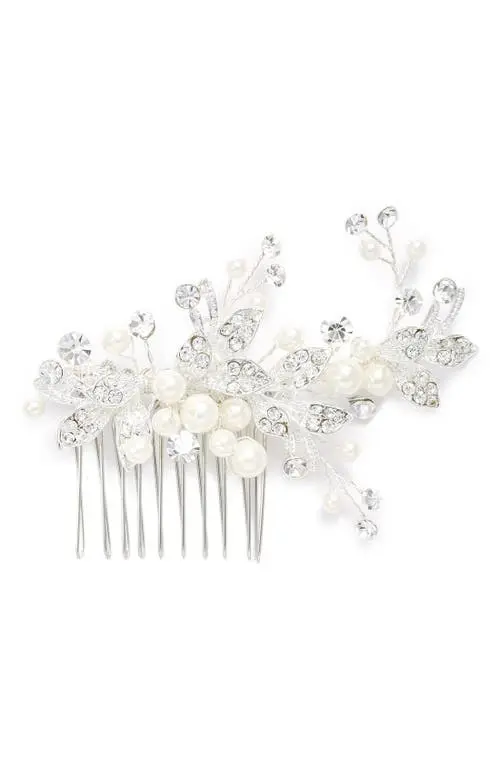 Brides & Hairpins Catherine Jeweled Hair Comb - Classic Silver