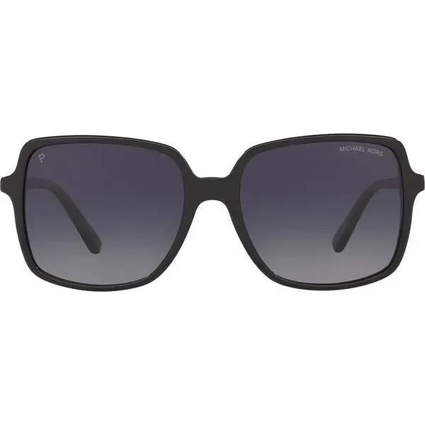 Michael Kors 56mm Polarized Gradient Square Sunglasses - Black