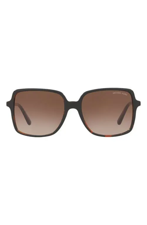 Michael Kors 56mm Square Sunglasses - New Tortoise/smoke Gradient