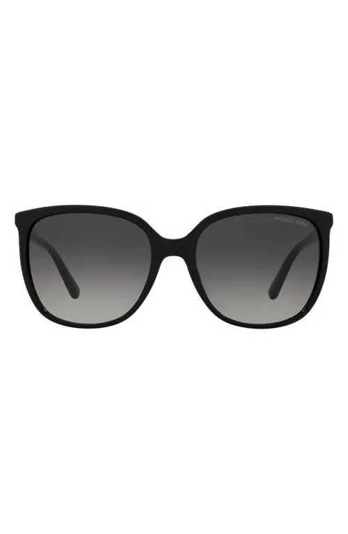 Michael Kors 57mm Gradient Cat Eye Sunglasses - Black