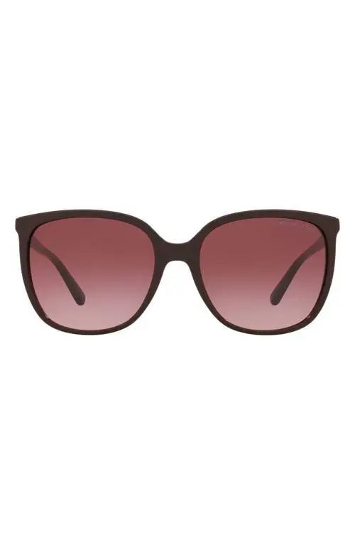 Michael Kors 57mm Gradient Cat Eye Sunglasses - Cordovan
