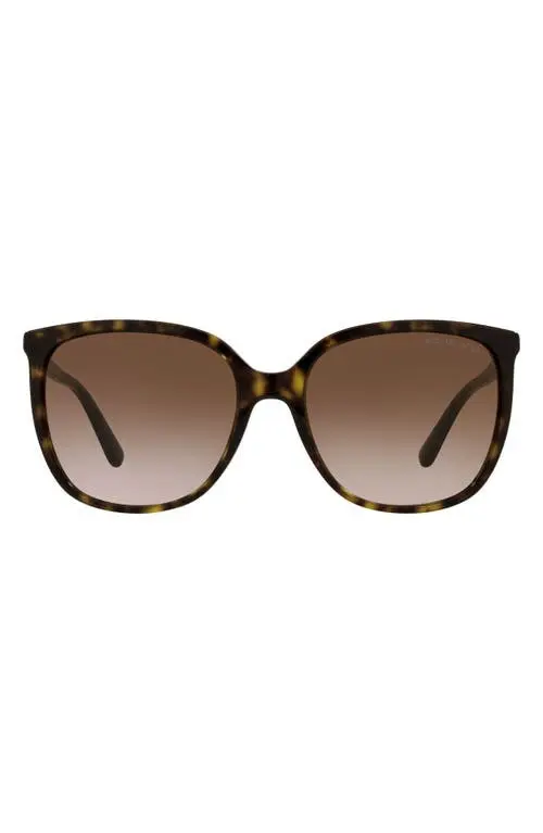 Michael Kors 57mm Gradient Cat Eye Sunglasses - Dark Tort