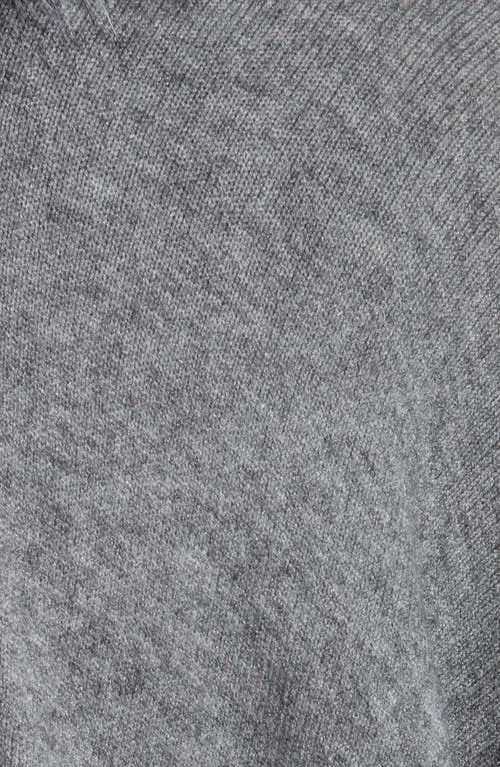 La Fiorentina Ruana With Faux Fur Trim