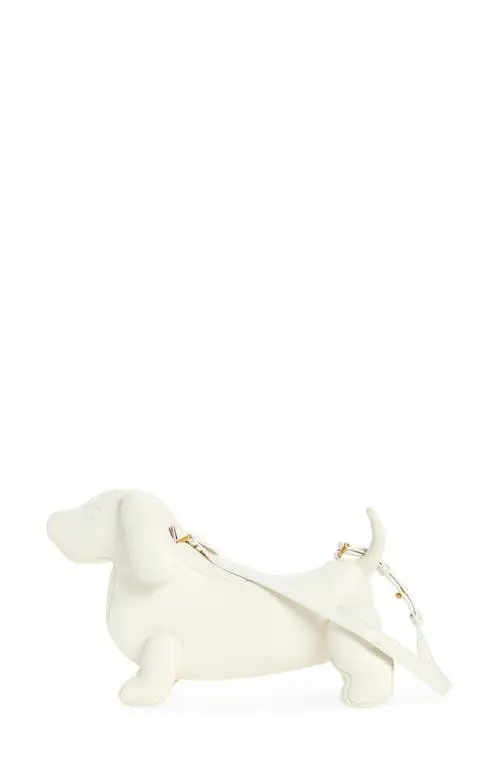 Thom Browne Hector Baguette Shoulder Bag - White