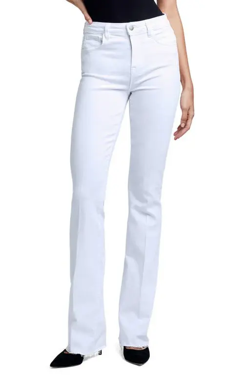 L'Agence Ruth High-rise Straight-leg Jeans - Blanc