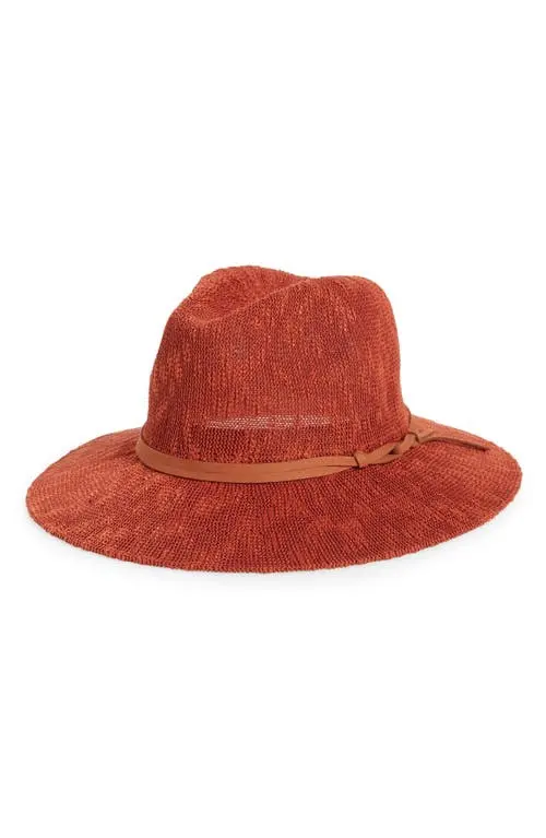 Treasure & Bond Mesh Panama Hat - Rust Combo