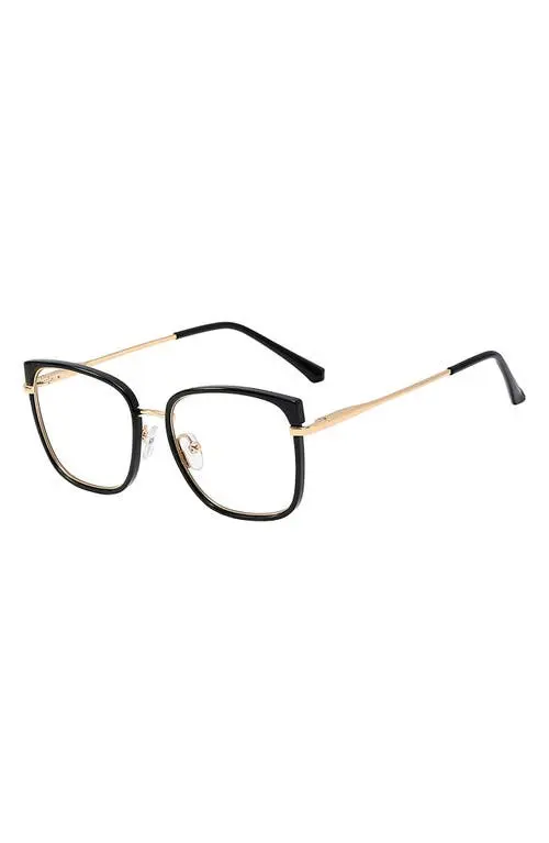 FIFTH & NINTH Sahara Blue Light Blocking Glasses - Black/clear