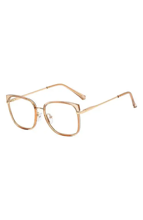 FIFTH & NINTH Sahara Blue Light Blocking Glasses - Tan/clear
