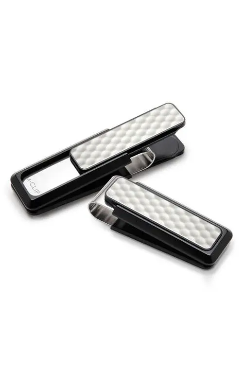 M-Clip® Golf Ball Money Clip - Black/white